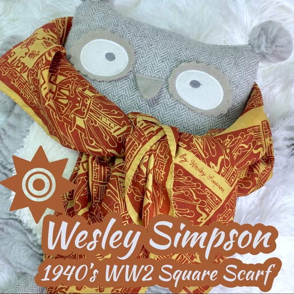 Wesley Simpson | Accessories | Vintage 94s Ww2 Wesley Simpson Art ...